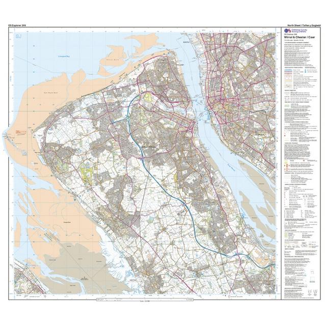 Ordnance Survey Explorer Active 266 Wirral & Chester Map With Digital ...
