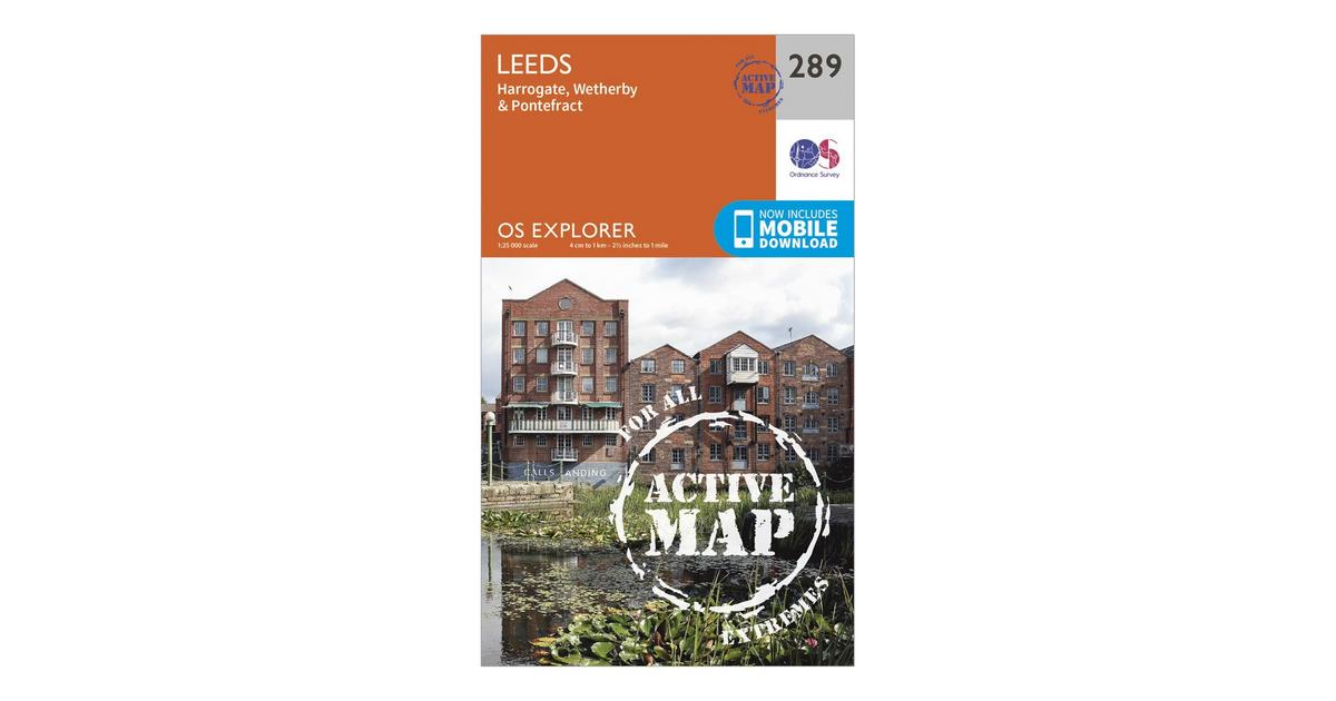 Ordnance Survey Explorer Active 289 Leeds Map With Digital Version