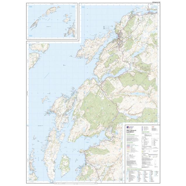 Ordnance Survey Explorer 359 Oban, Kerrera & Loch Melfort Map With ...