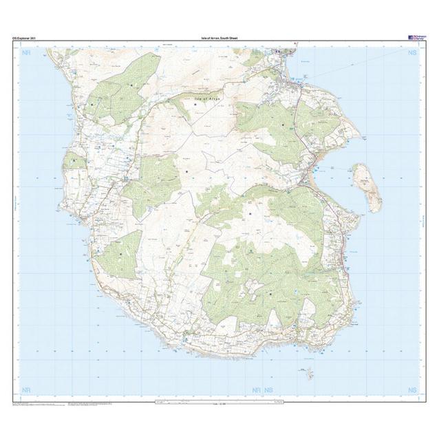 Ordnance Survey Explorer 361 Isle of Arran Map With Digital Version