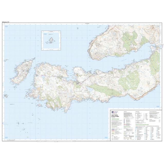 Ordnance Survey Explorer 373 Iona, Staffa & Ross of Mull Map With ...