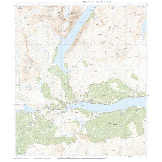 Ordnance Survey Explorer 385 Rannoch Moor & Ben Alder Map With Digital ...
