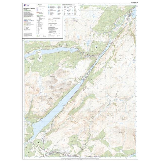 Ordnance Survey Explorer 400 Loch Lochy & Glen Roy Map With Digital Version