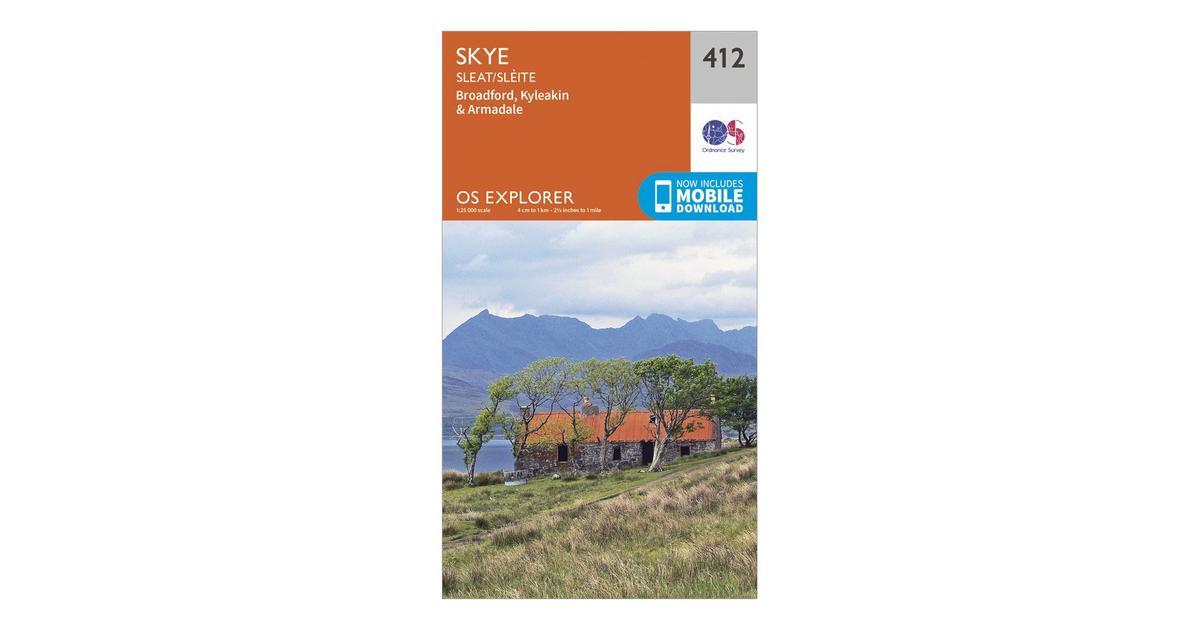 Ordnance Survey Explorer 412 Skye - Sleat Map With Digital Version