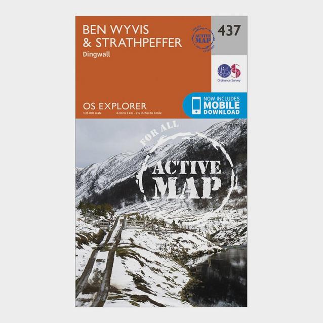 Ordnance Survey Explorer Active 437 Ben Wyvis & Strathpeffer Map With ...