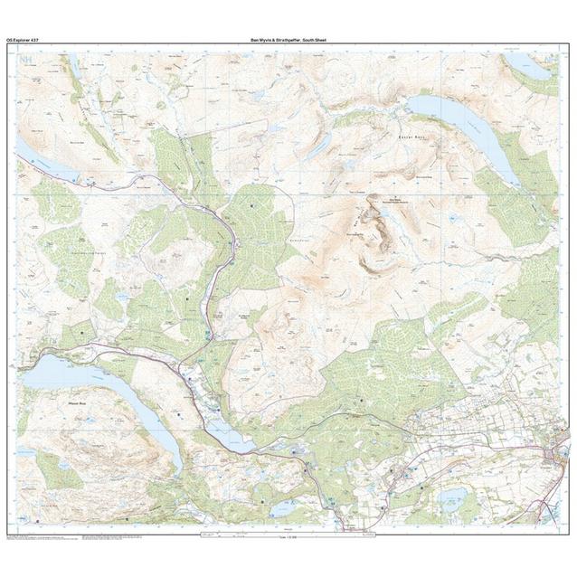 Ordnance Survey Explorer Active 437 Ben Wyvis & Strathpeffer Map With ...