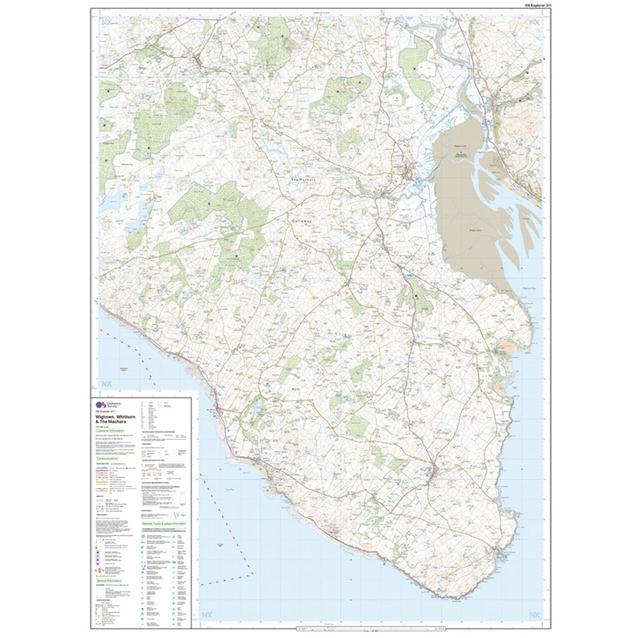Ordnance Survey Explorer 311 Wigtown, Whithorn & The Machars Map With ...