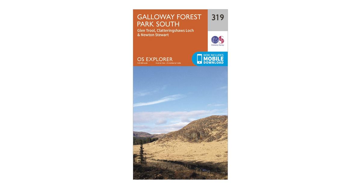 Ordnance Survey Explorer 319 Galloway Forest Park South Map With ...