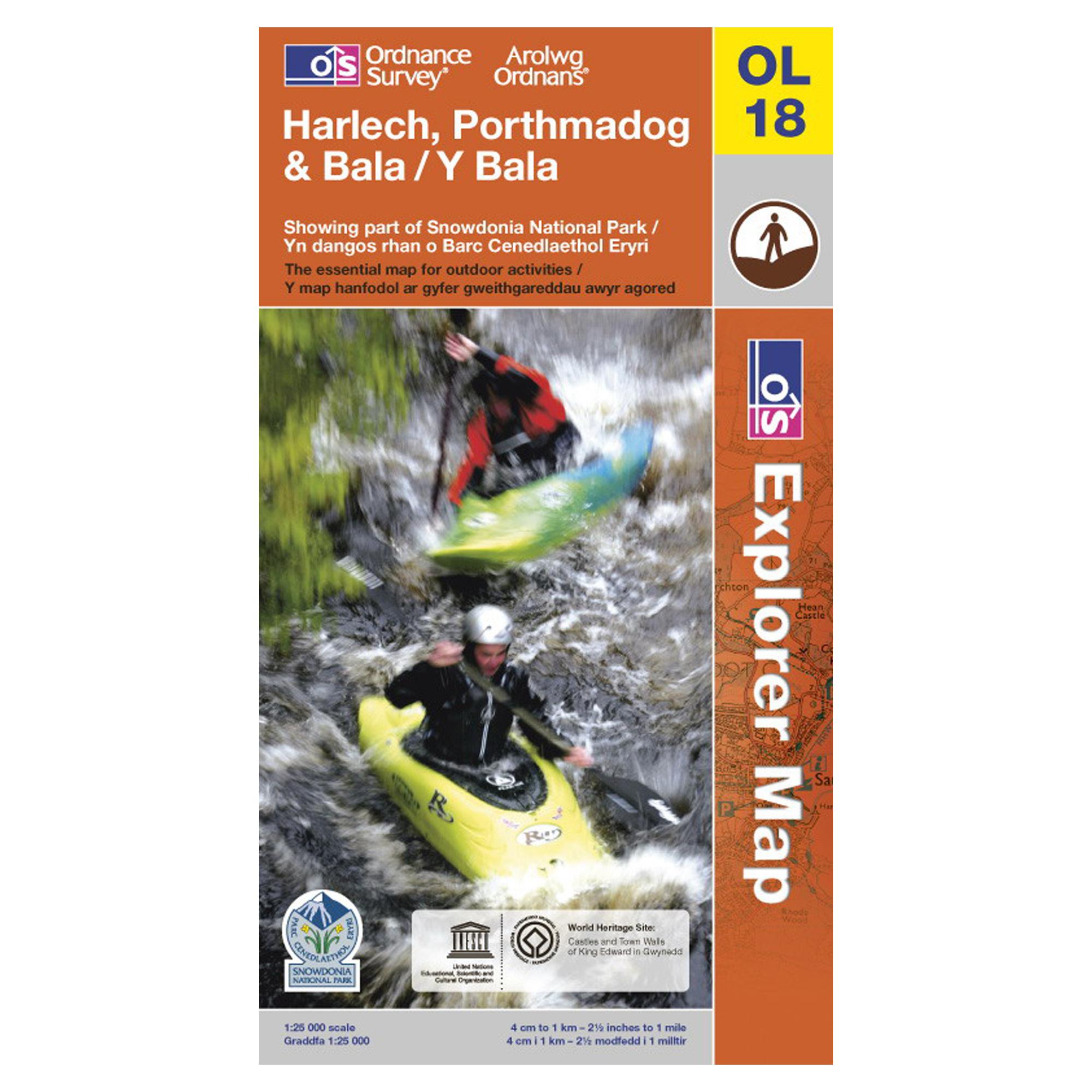 Explorer Ol18 Harlech, Porthmadog & Bala Map | Fiveopia