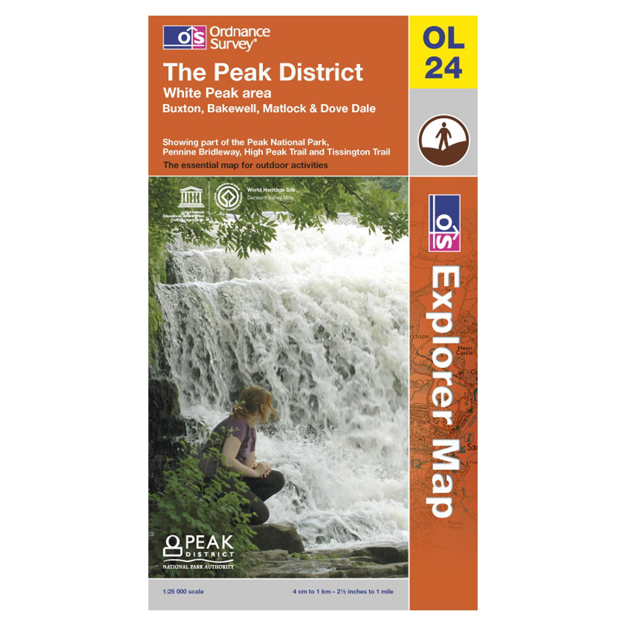 Explorer Ol24 The Peak District White Peak Area Map | Fiveopia
