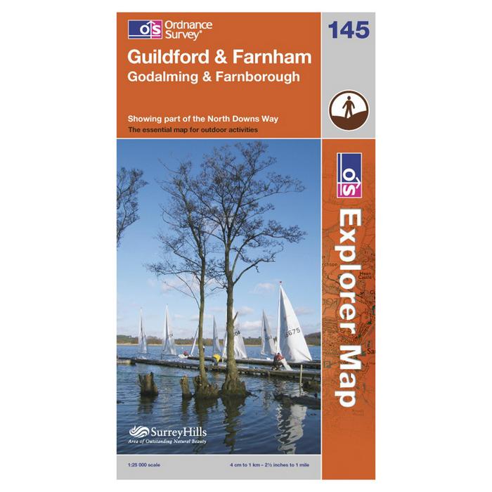 Explorer 145 Guildford & Farnham Area Map | Fiveopia