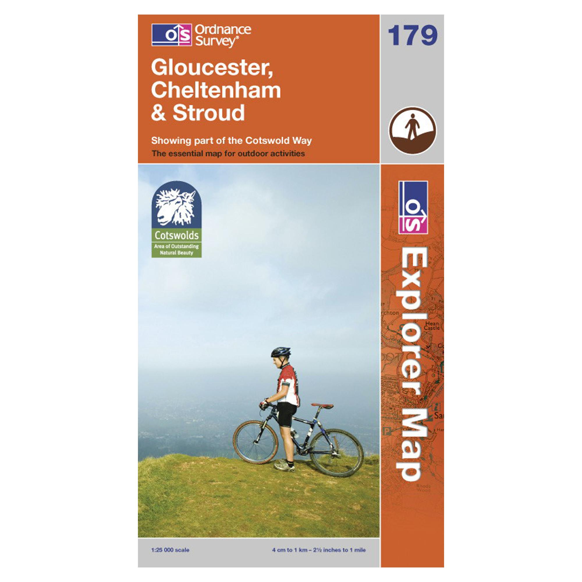 Explorer 179 Gloucester, Cheltenham & Stroud Area Map | Kibox