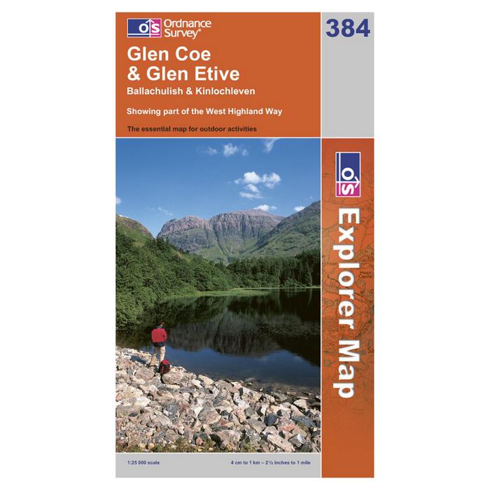 Explorer 284 Glen Coe & Glen Etive Area Map | Fiveopia