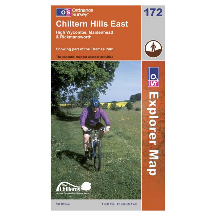 Explorer 172 Chiltern Hills East Area Map | Fiveopia