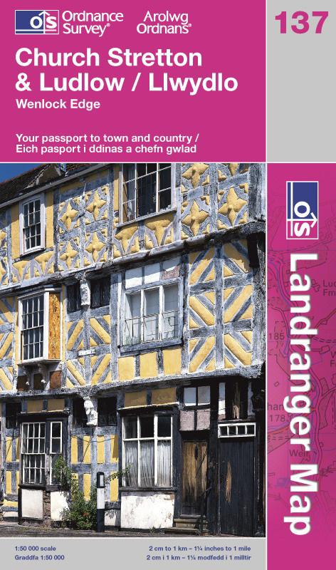Os Landranger 137 Ludlow & Church Stretton, Wenlock Edge Map | Fiveopia