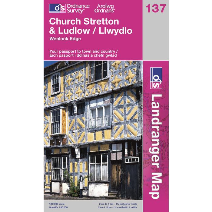Os Landranger 137 Ludlow & Church Stretton, Wenlock Edge Map | Fiveopia
