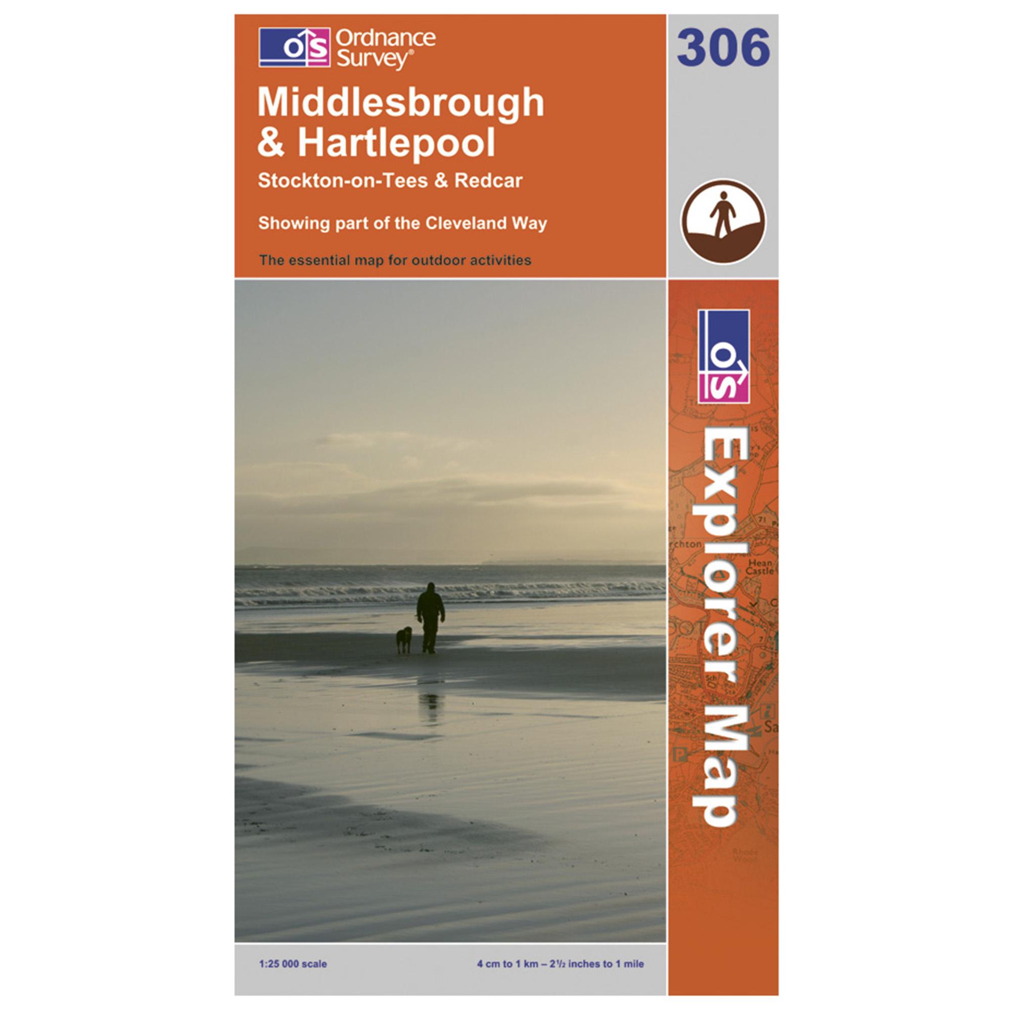 Explorer 306 Middlesbrough & Hartlepool Map | Fiveopia