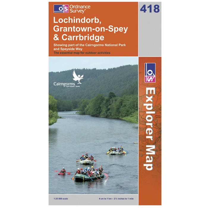Explorer 418 Lochindorb, Grantown-on-spey & Carrbridge Map | Fiveopia