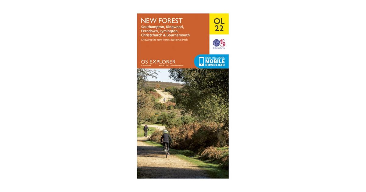 Ordnance Survey Explorer OL22 New Forest Map With Digital Version