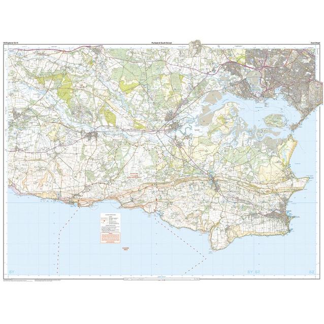 Ordnance Survey Explorer OL15 Purbeck & South Dorset Map With Digital ...