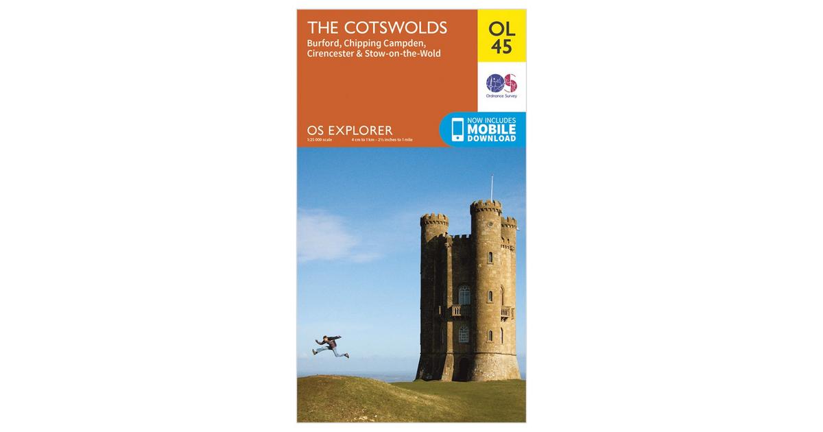 Ordnance Survey Explorer OL 45 The Cotswolds Map