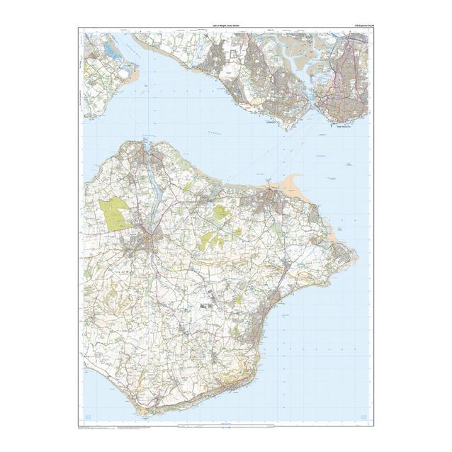 Ordnance Survey Explorer OL 29 Isle of Wight Map