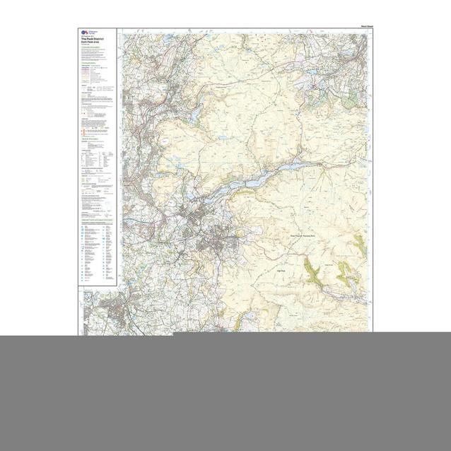 Ordnance Survey Explorer Active OL1 The Peak District - Dark Peak Area ...