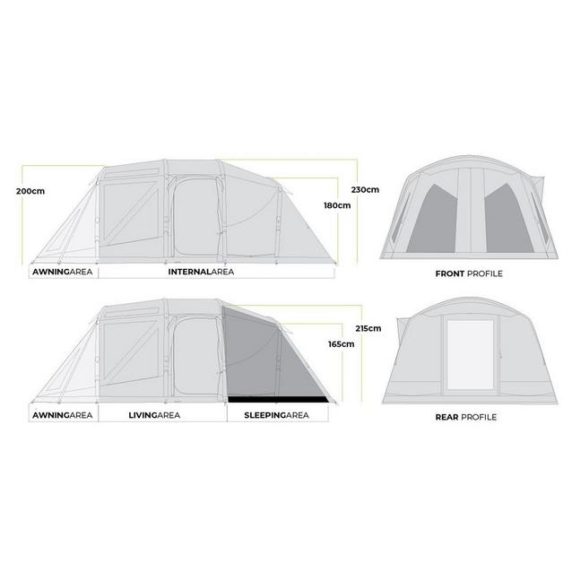 Zempire Aero TL Pro Family Air Tent | Blacks