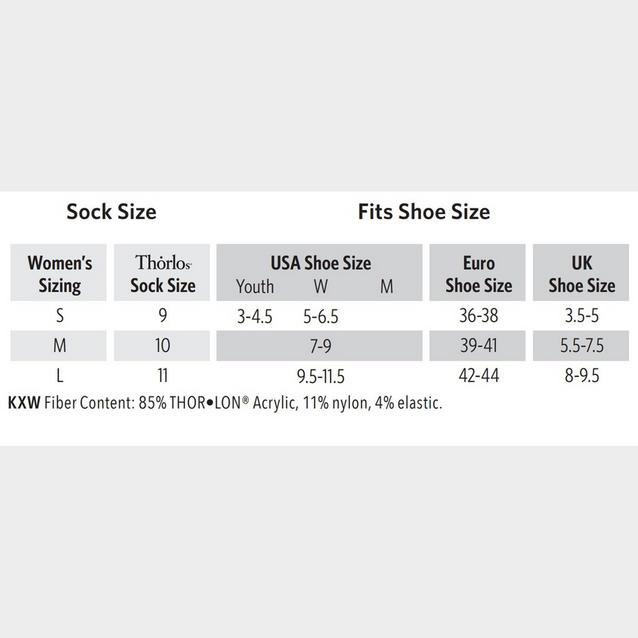 Thorlos Sizing Guide on Sale | www.farmhouse-furniture.co.uk