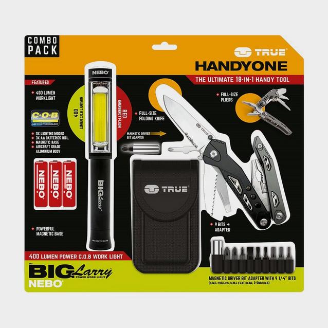 True Utility Handyone Combo Pack with Nebo Tac Slyde Light | Blacks