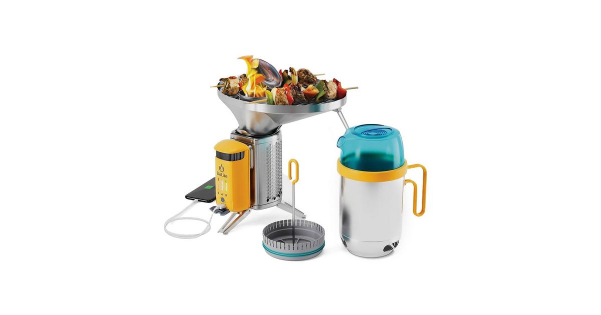 BioLite BioLite Campstove 2+ Complete Cook Kit | Blacks