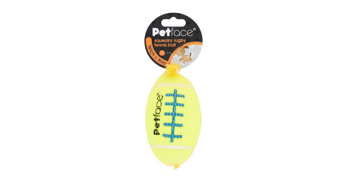 Petface Squeaky Rugby Tennis Ball | Ultimate Outdoors