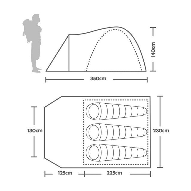 Eurohike Avon 3 DLX Nightfall Tent | Ultimate Outdoors