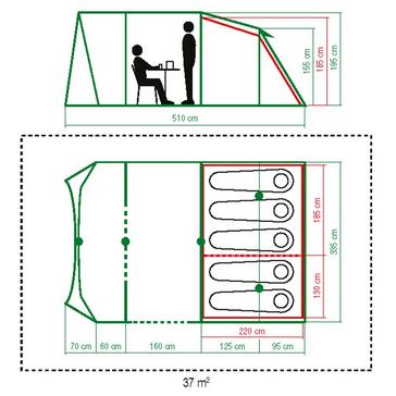 Duvalay Compact Dual Season Sleeping Bag (Navy) | Blacks
