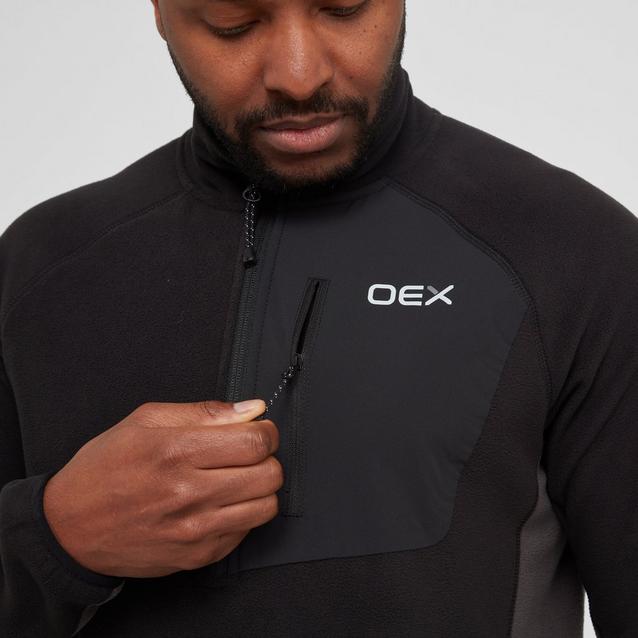 OEX Men’s Braewick Half Zip Fleece | Blacks