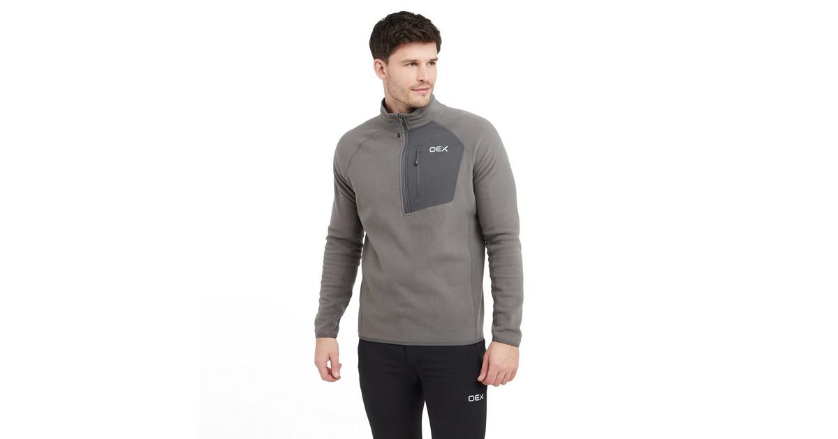 OEX Men’s Braewick Half Zip Fleece | Blacks