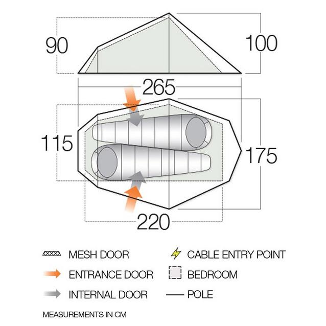 VANGO Banshee Pro 200 2 Person Tent | GO Outdoors