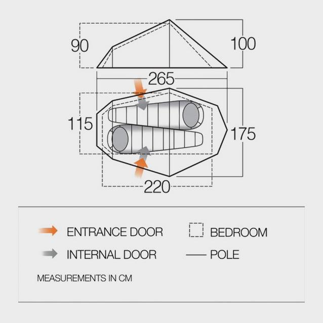 Vango Banshee Pro 200 Backpacking Tent (green)