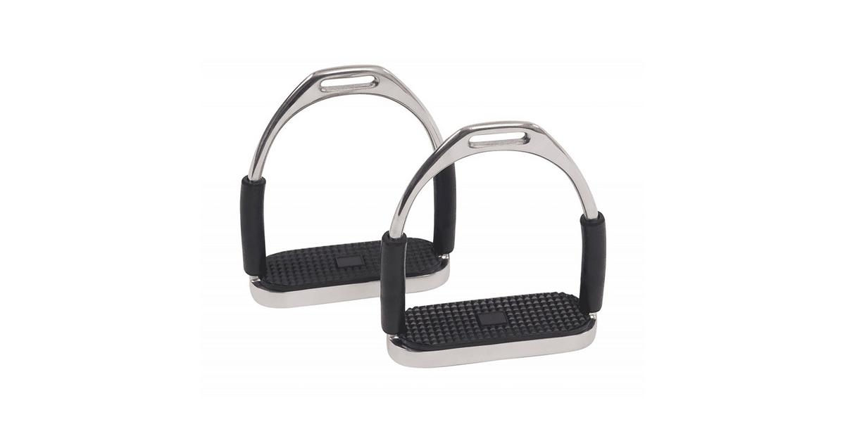 Korsteel Flexible Fillis Stirrup Irons Black | Naylors