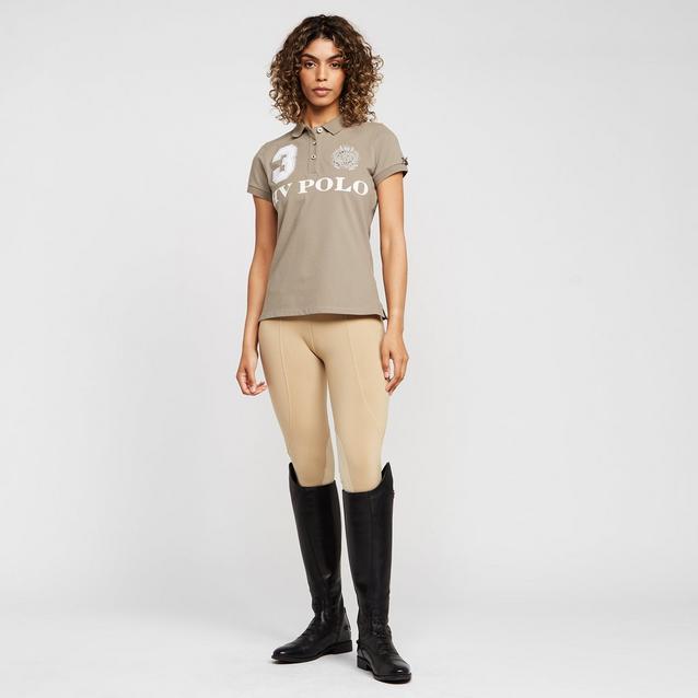HV Polo Womens Favouritas EQ Polo Shirt Oil Green | Naylors