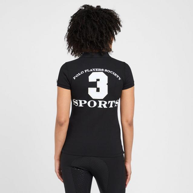 HV Polo Womens Favouritas EQ Polo Shirt Black | Naylors