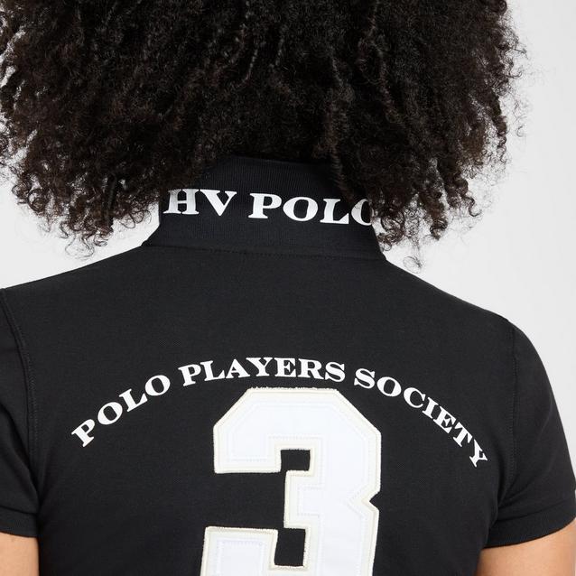 HV Polo Womens Favouritas EQ Polo Shirt Black | Naylors