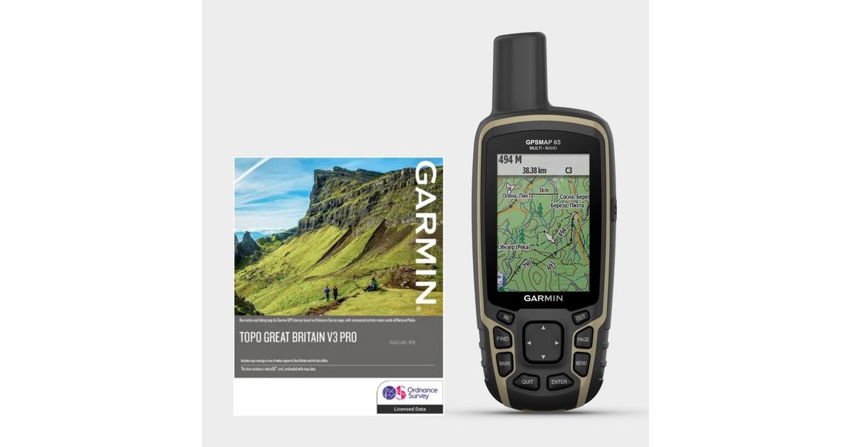 Garmin GPSMAP® 65 Topo Pro GB 1:50 Bundle | GO Outdoors