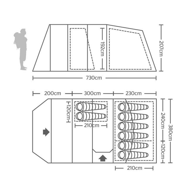 HI-GEAR Hampton 800 Eclipse Tent | GO Outdoors