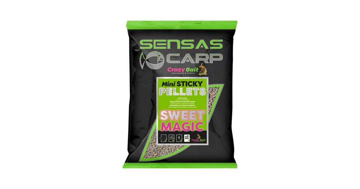 Sensas Crazy Bait Mini Sticky Pellets Sweet Magic 700g | GO Outdoors