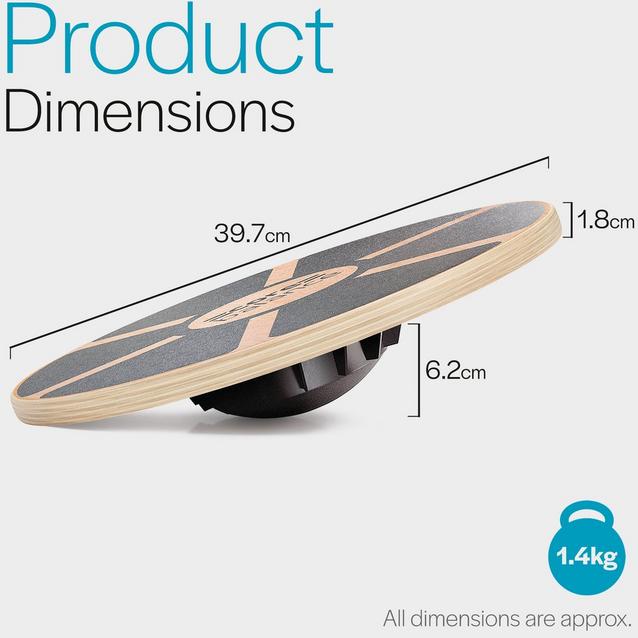 Core Balance Wooden Balance Board Wobble Core Training Rehabilitation ...