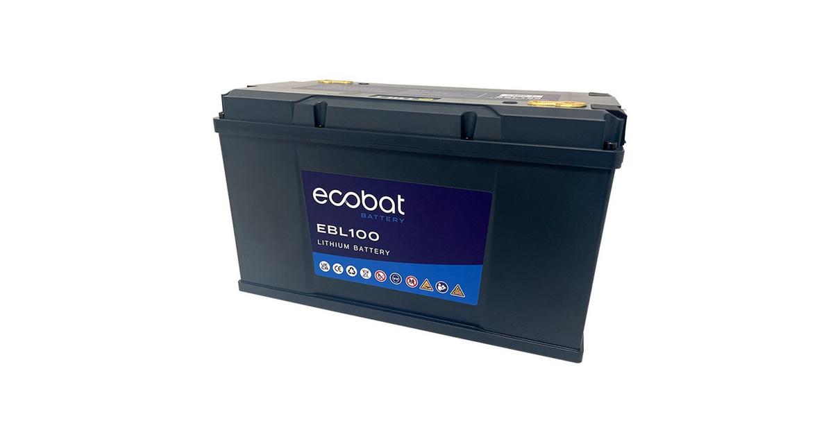 Ecobat 100Ah Lithium Multi Purpose Battery | GO Outdoors