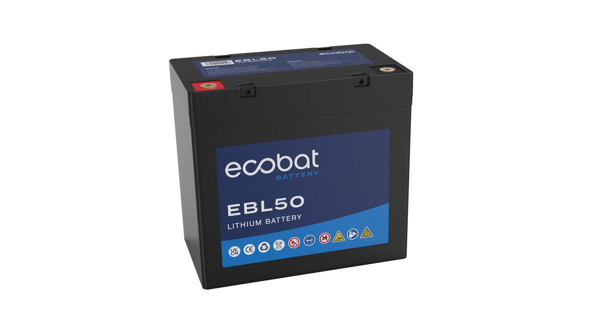 Ecobat 50Ah Lithium Multi Purpose Battery | GO Outdoors