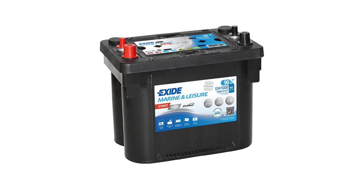 Exide Starting AGM - Superior Battery - EM1000 | GO Outdoors