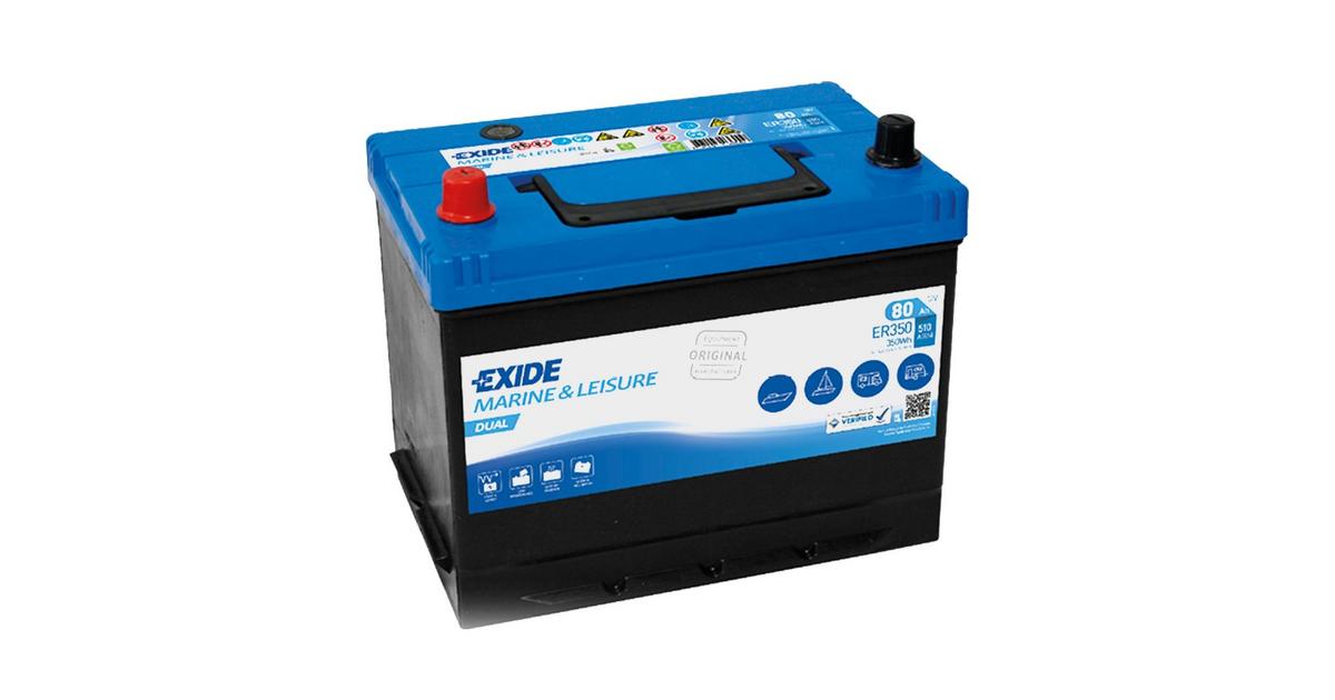 Exide Dual - Better Battery - ER350 | GO Outdoors